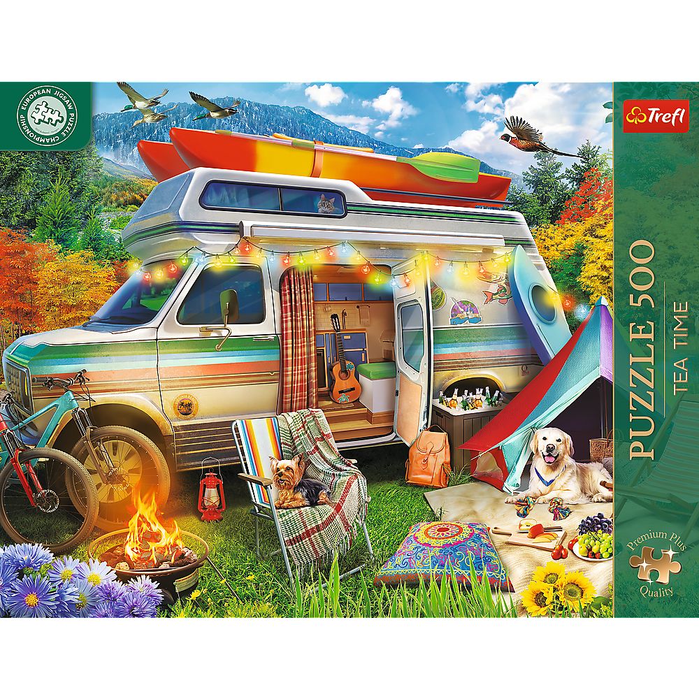 Puzzle trefl 500 premium plus tea time campionatul european rulota ...